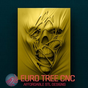 Skull 3D STL Model: CNC Router Engraver File - Etsy
