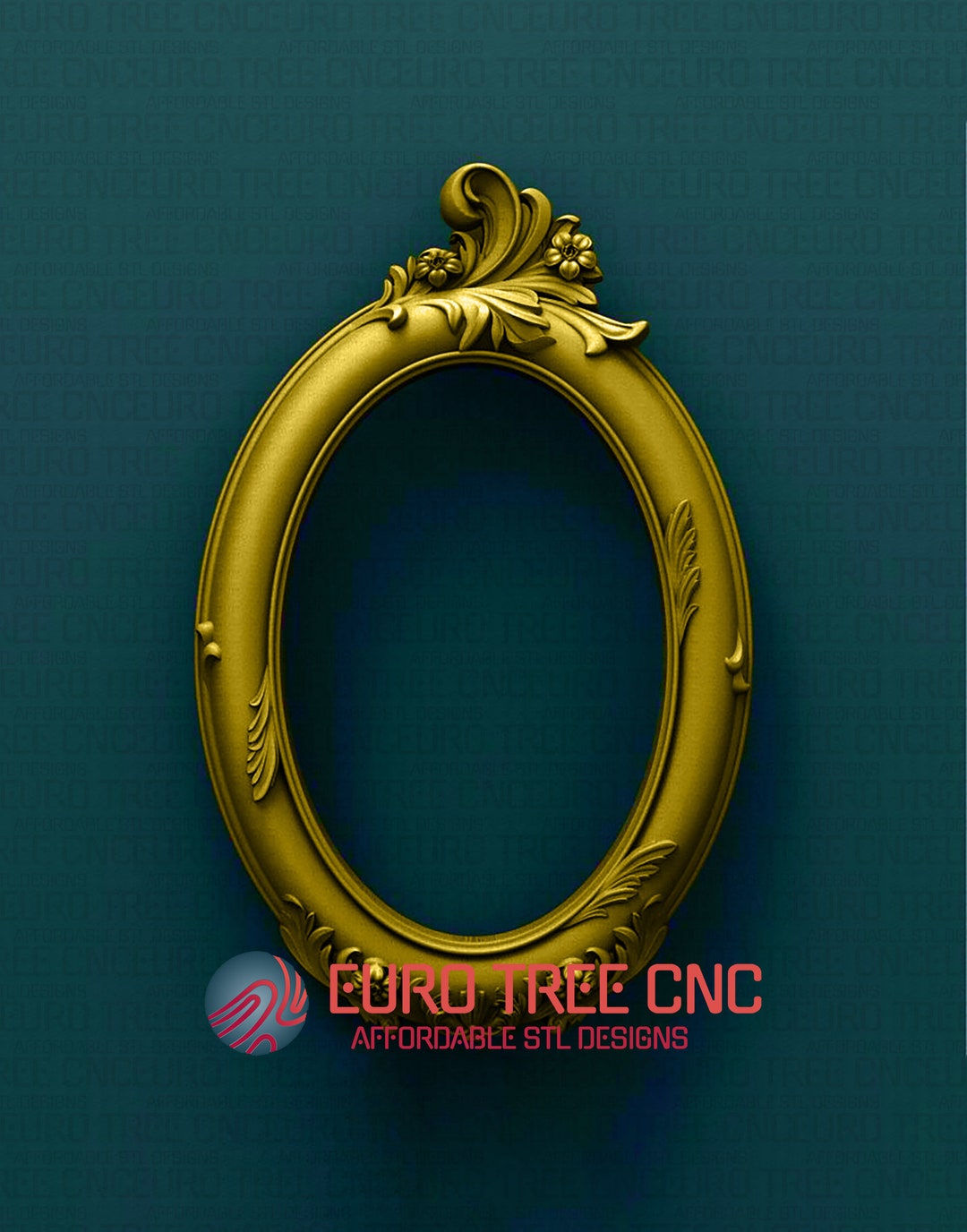 Vintage Frame Baroque Style 3D STL Model, CNC Router Engraver, Artcam ...