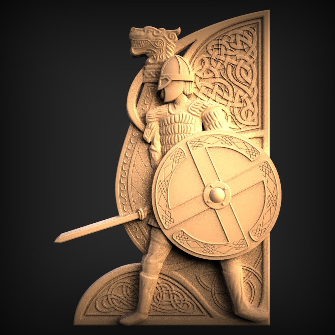 Greek Roman Warrior Soldier 3D STL Model, CNC Router Engraver, Artcam ...