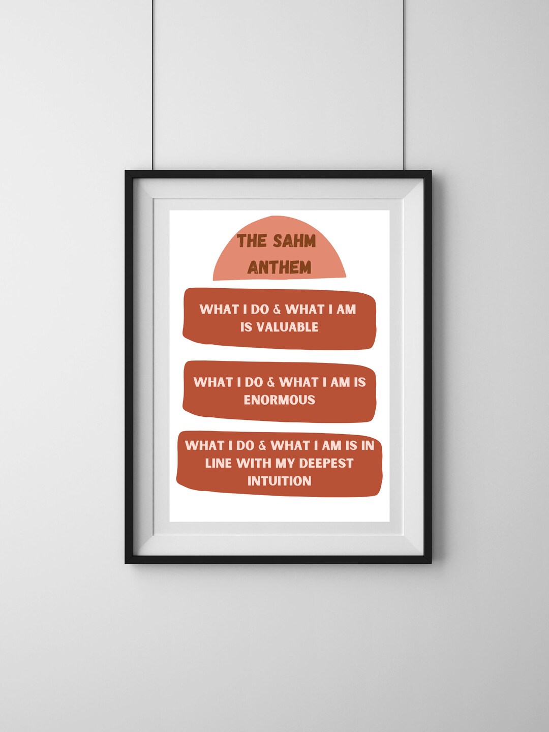 The SAHM Anthem Poster - Etsy