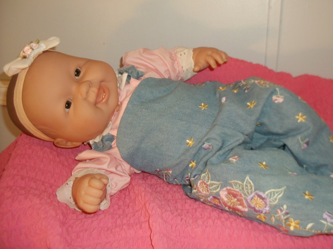 Doll Overalls Upcycled Fabric With Shirt Fits 19-21 Dolls - Etsy