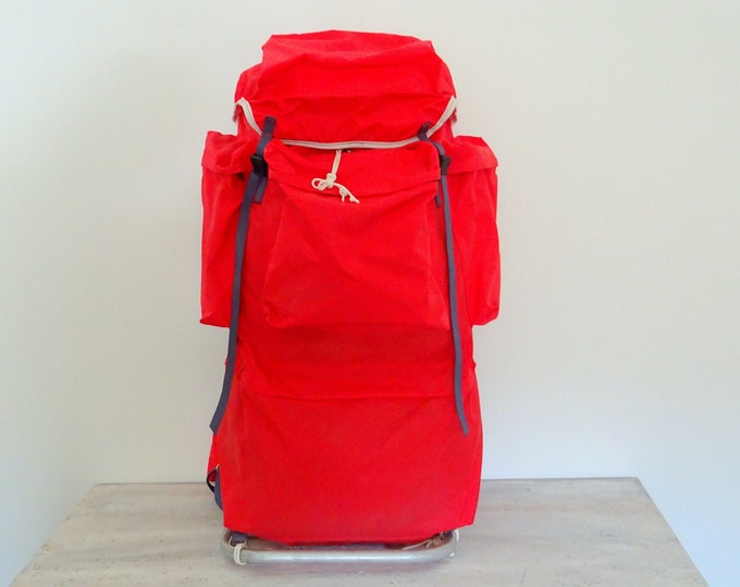 Vintage Rucksack 70s Large Antique Nylon Hiking Backpack - Etsy