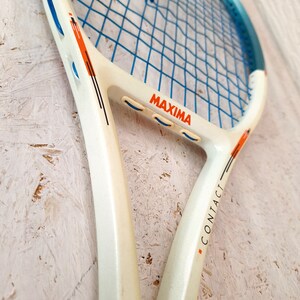 Vintage Tennis Racket Maxima Contact Retro Wooden Sports - Etsy