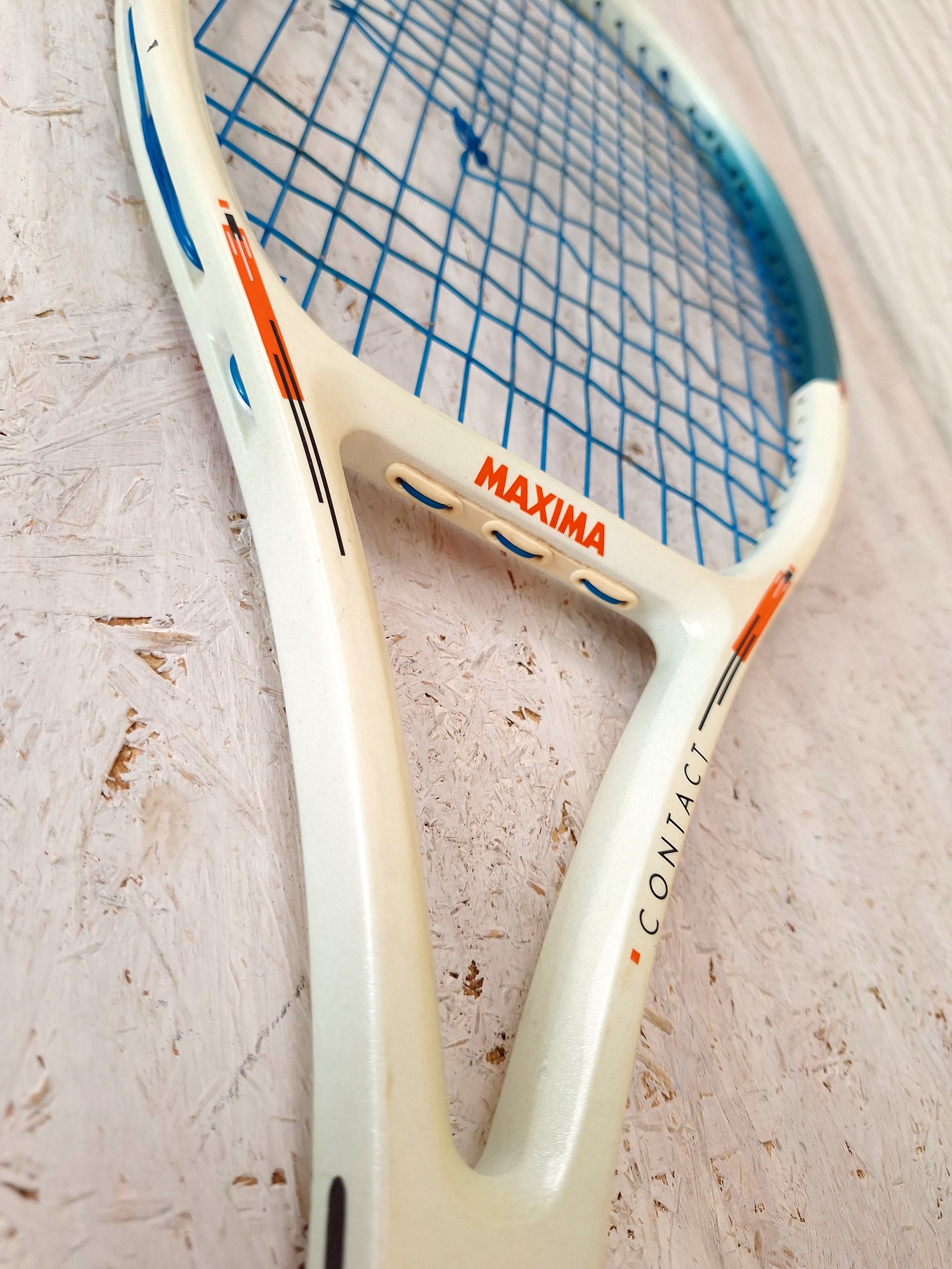 Vintage Tennis Racket Maxima Contact Retro Wooden Sports - Etsy