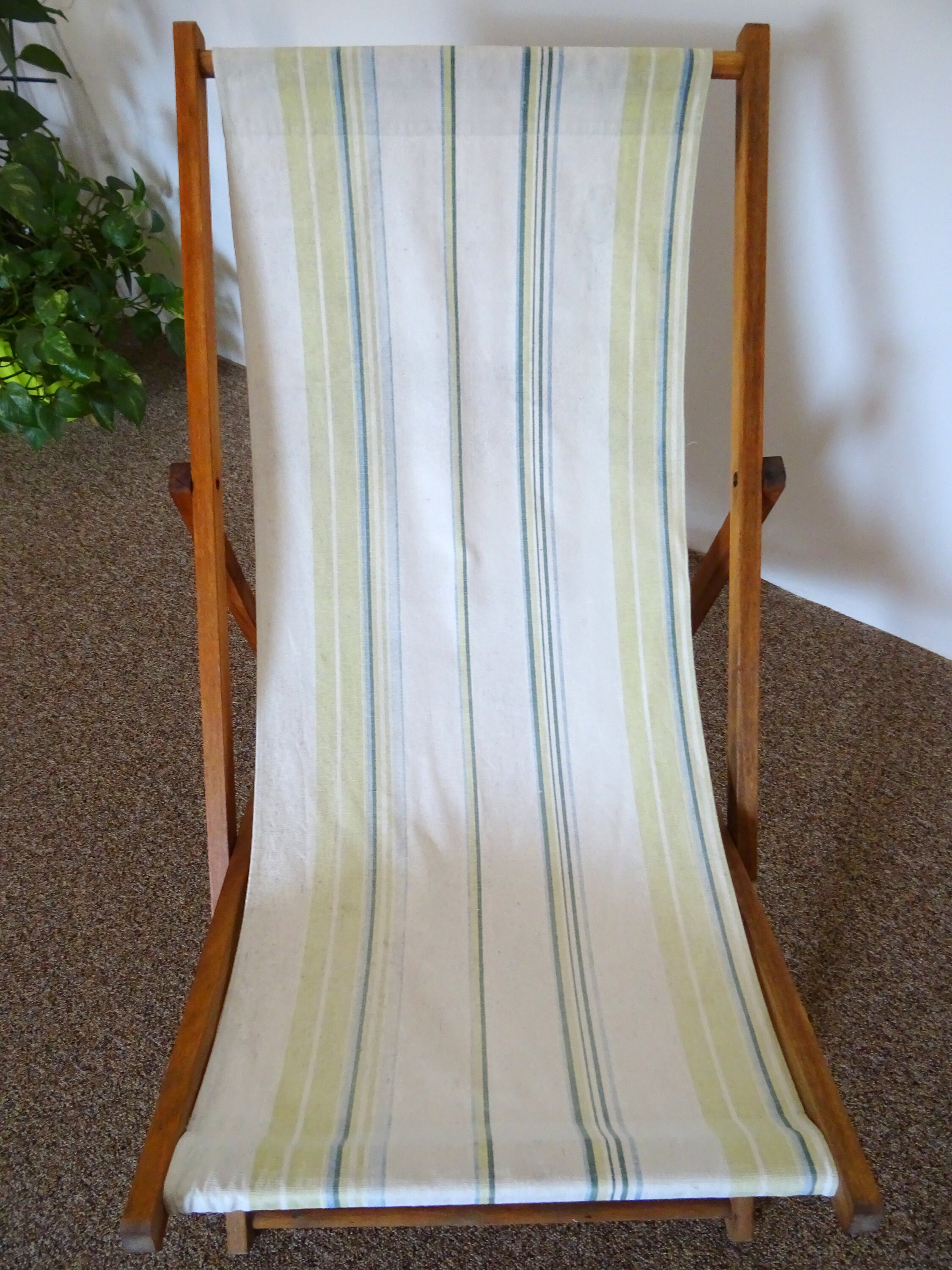 Vintage Wooden folding beach chairs Folding Lounge chair | Etsy