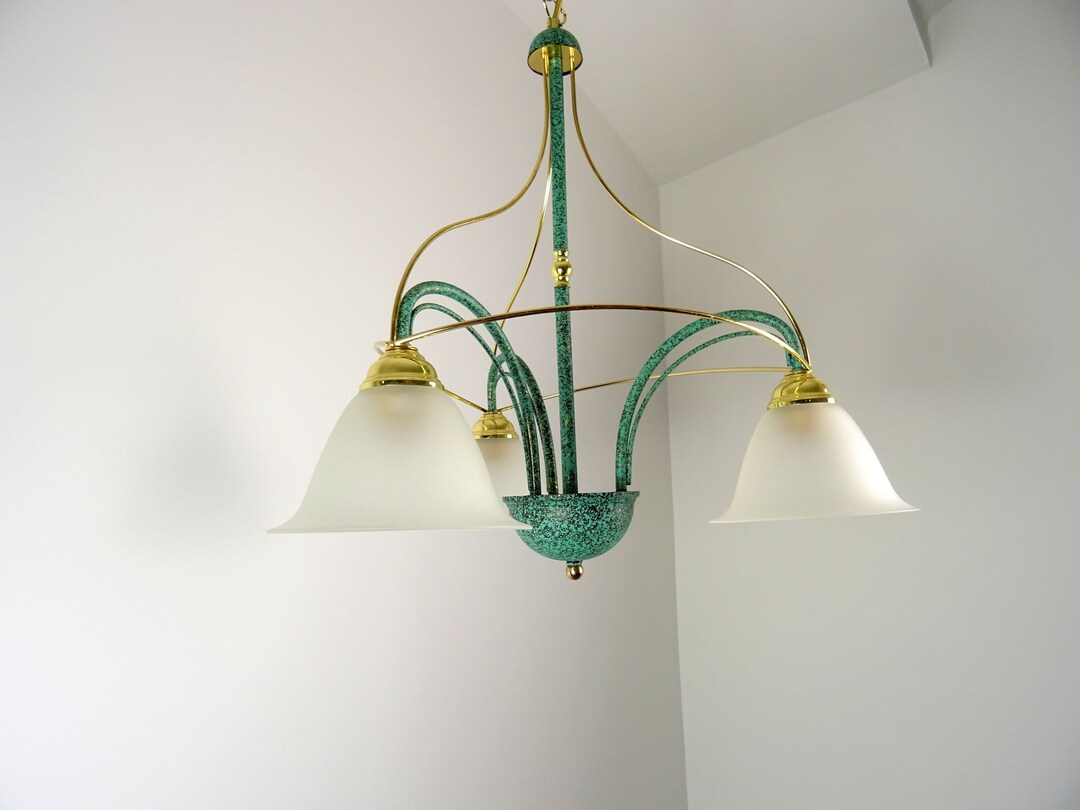 Vintage Green Pendant Light Retro Hanging Lighting - Etsy