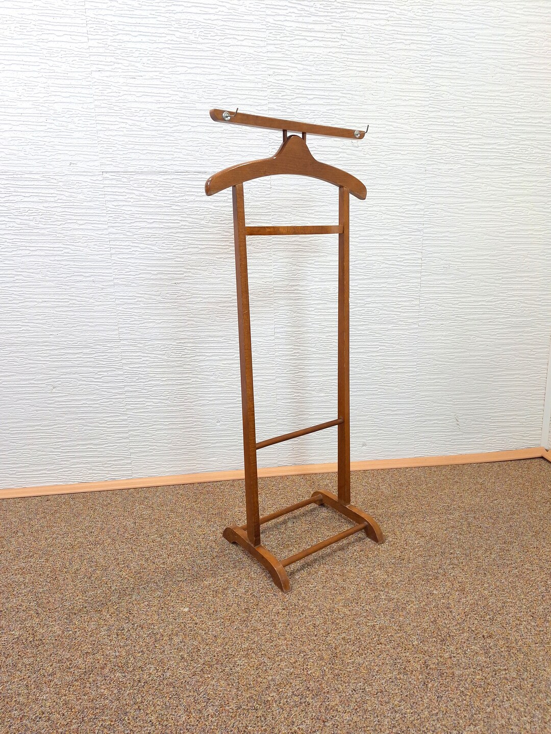 Vintage French Valet Butler Stand Wooden Clothes Hanger Suit - Etsy