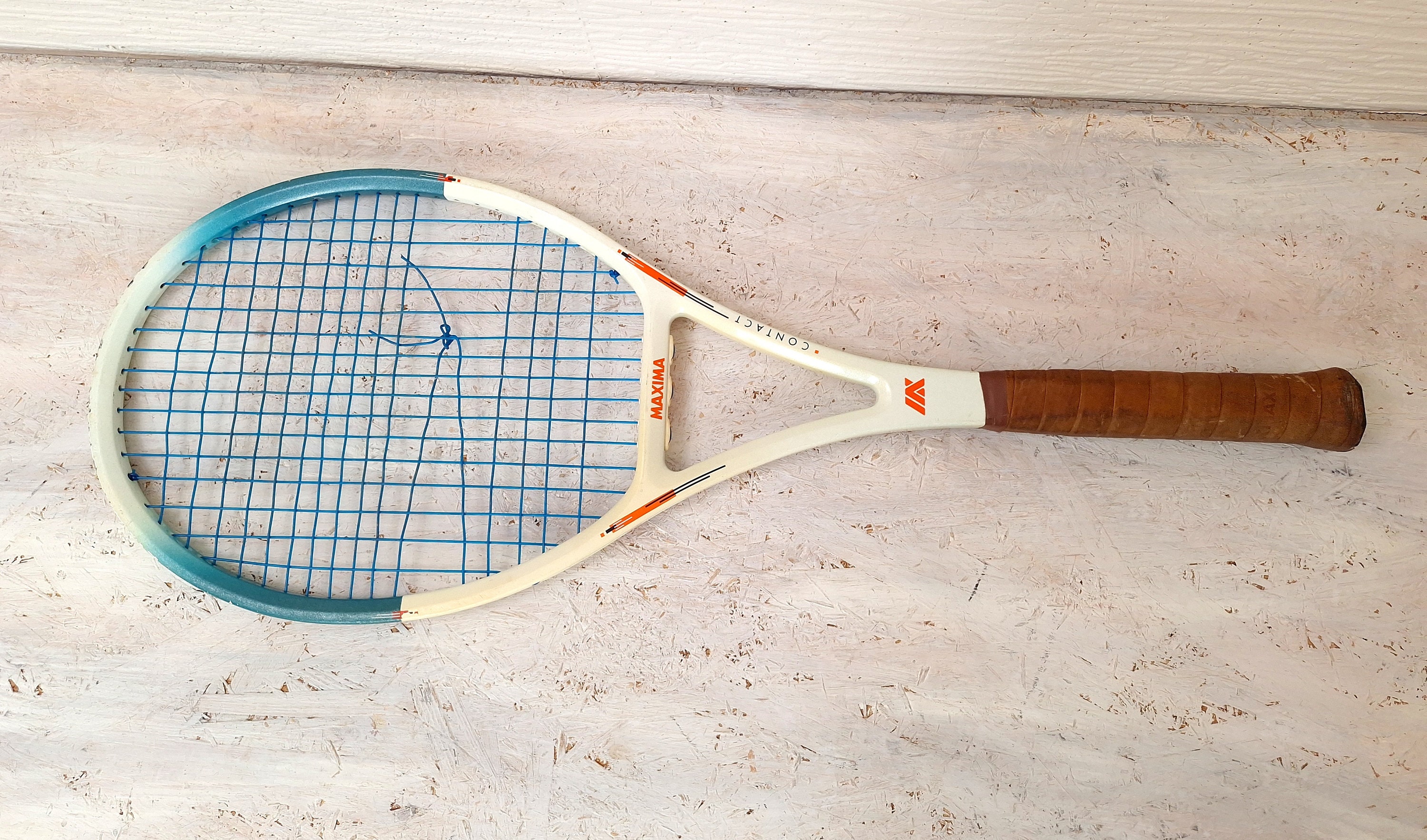 Vintage Tennis Racket Maxima Contact Retro Wooden Sports - Etsy
