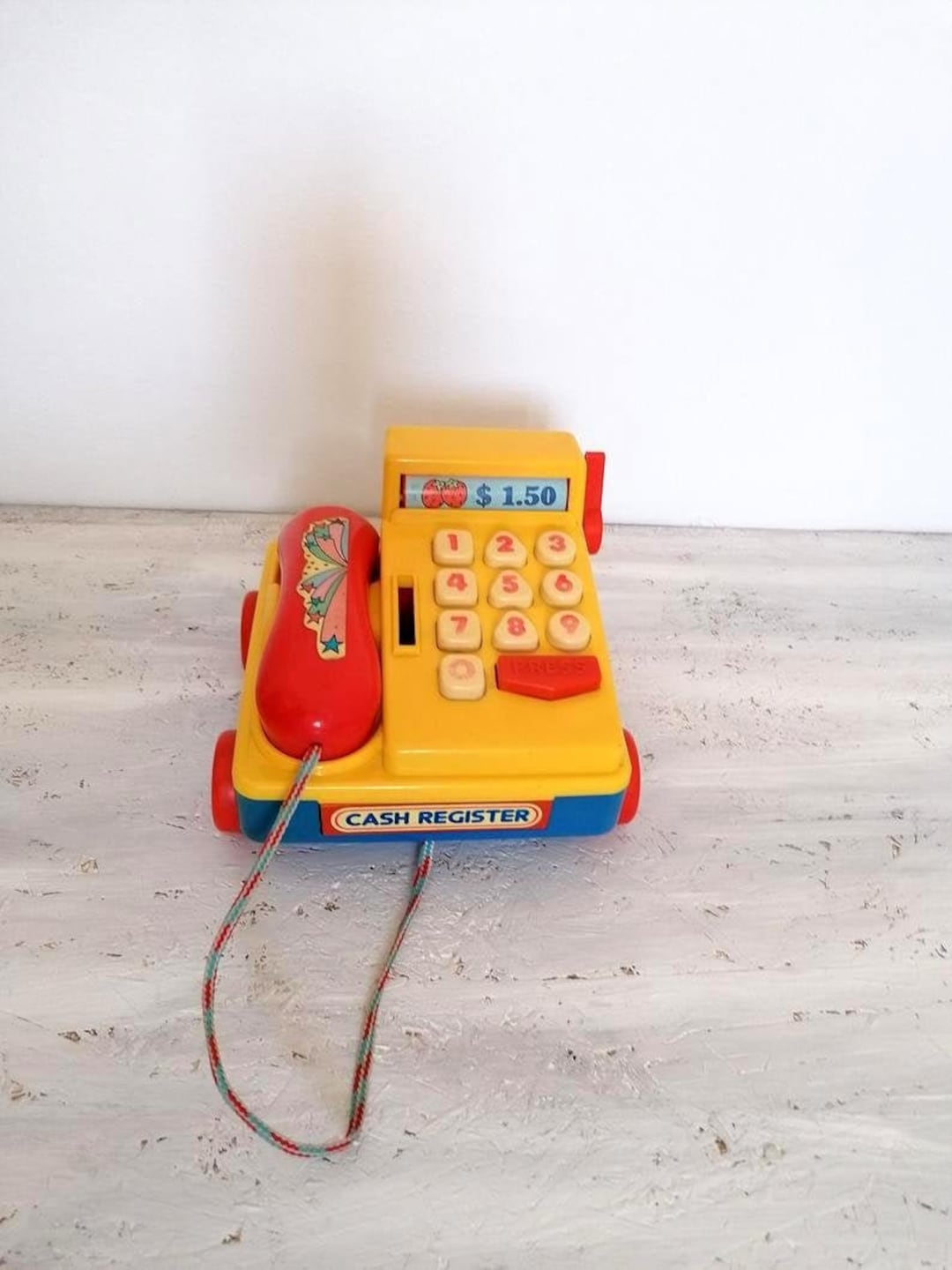 Vintage Children Cash Register, Yellow Cash Register, Cash Register ...