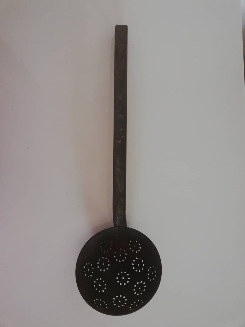 Vintage Strainer Ladle Skimmer Sieve Vintage Metal - Etsy