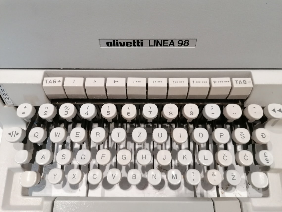 Vintage Typewriter Olivetti LINEA 98 Manual Typewriter - Etsy