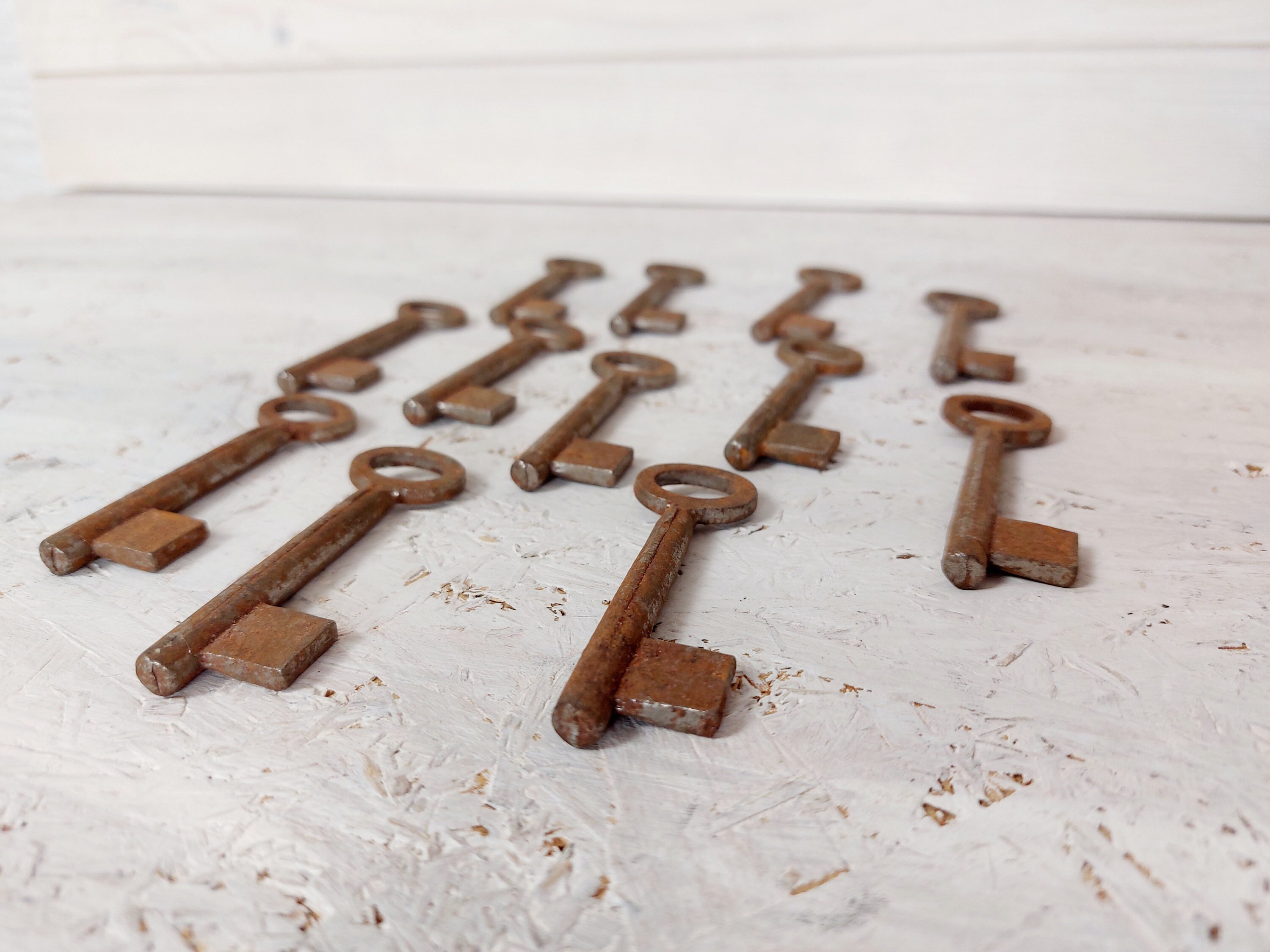 Old Key Set Antique Keys 1960 Vintage Keys Set of 4 Rustic Keys Vintage ...