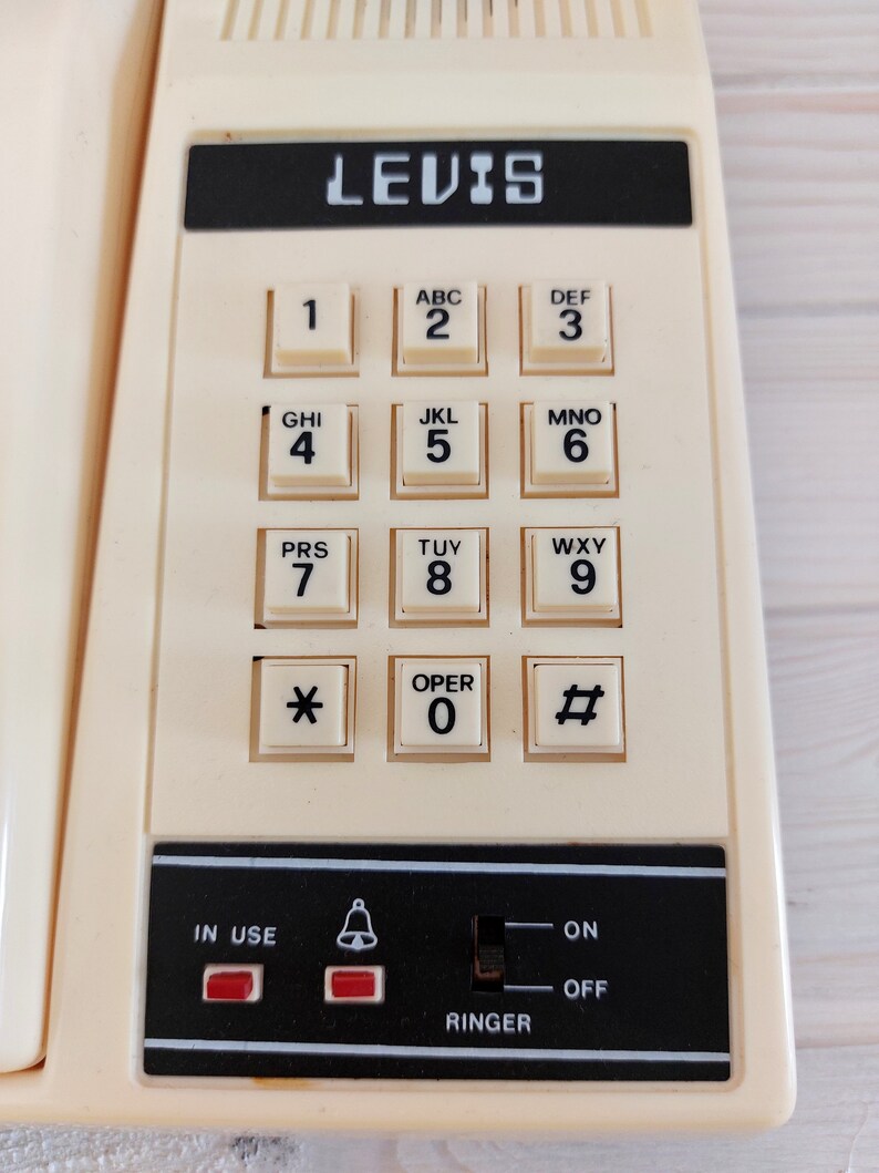 Vintage Telephone Levis 90-s Home Office Telephone - Etsy