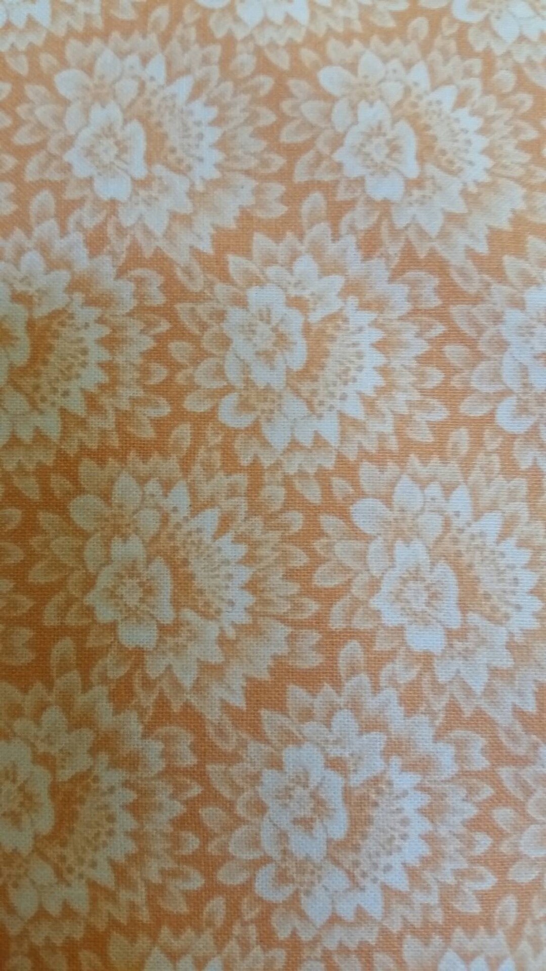 Pastel Orange Fall Halloween 100 Percent Quilting Crafting Sewing ...