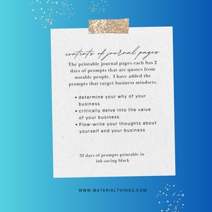 Business Printable Journal Done for You 32-day Prompts for Motivational ...