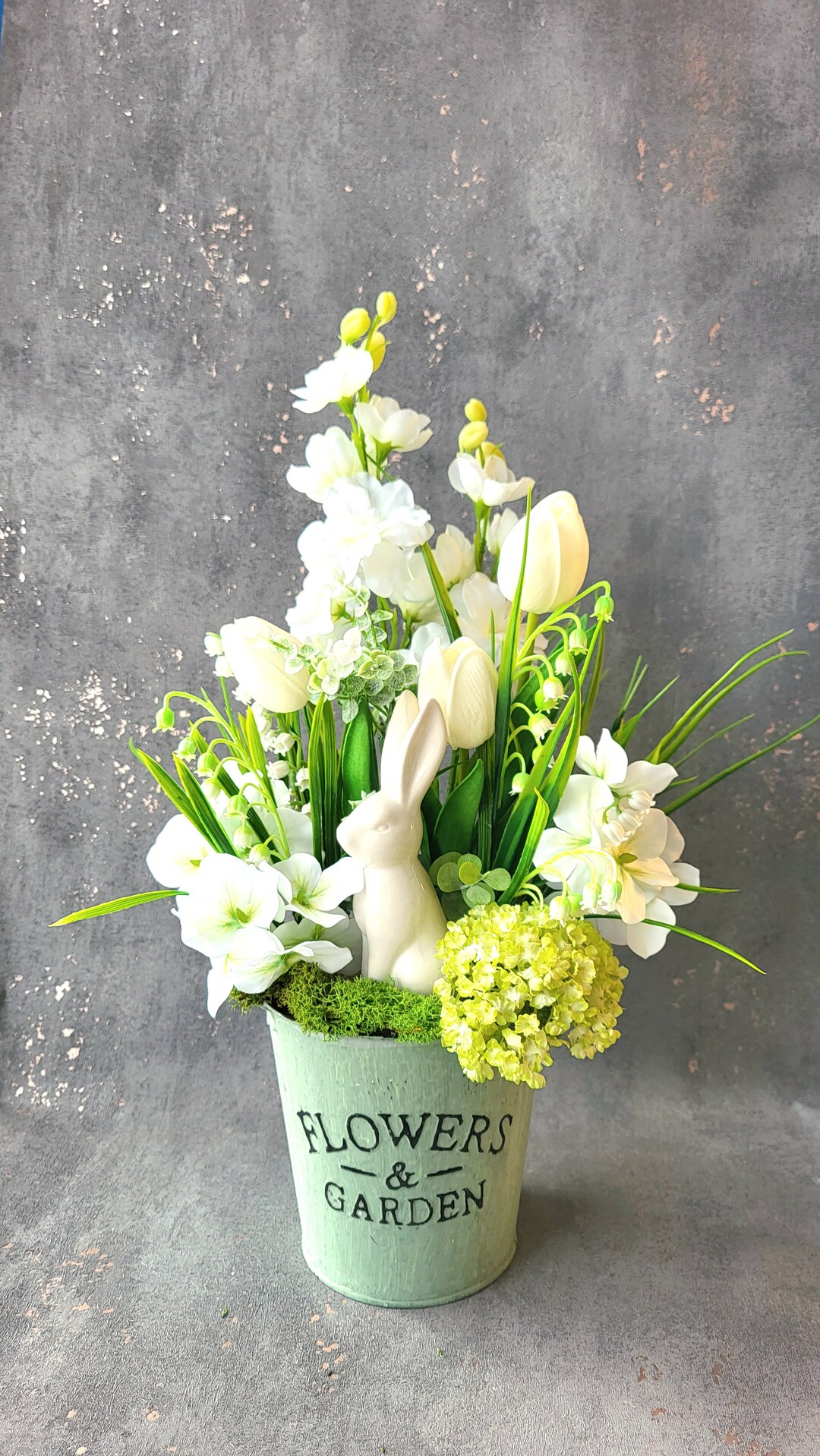 Spring Decor, Flowers Decor, Cottage Decor, Home Decor, Centerpiece ...