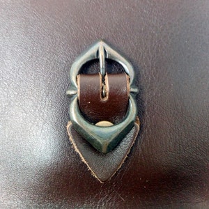 Small Medieval Bag, in Leather, With Buckle and Belt Loops. - Etsy