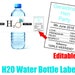 H20 - Pdf Editable File - Hangover Helper- Bridal Shower Labels - Water ...