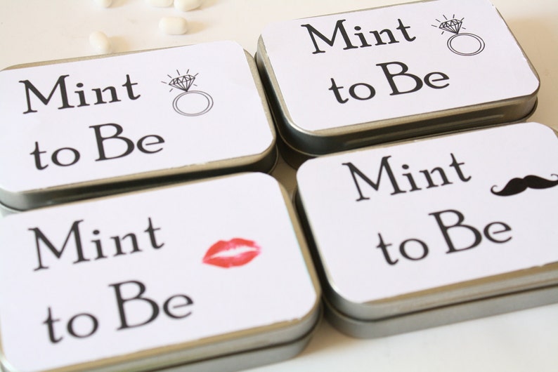 Mint to Be Tins-groombride to Be Gift Idea - Etsy