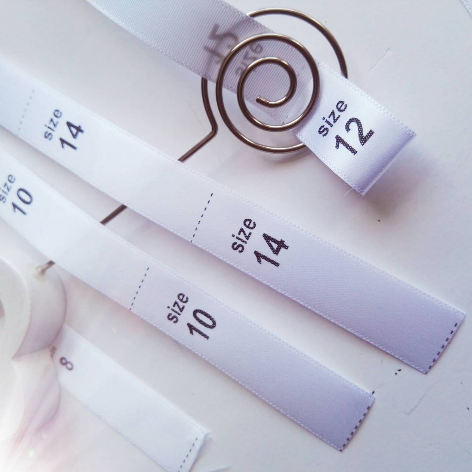 Printed Garment Age Tags Foldable Size Labels 20 | Etsy