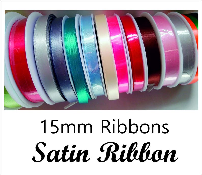 15mm Satin Ribbon Swing Tag Ribbon Tie on Ribbon Gift - Etsy