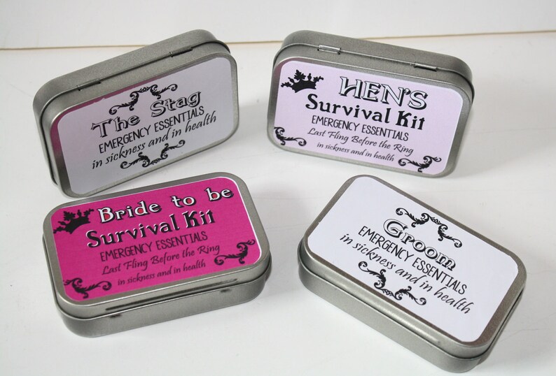 Survival Tin or Rescue Kits With Filling tin & Sticker | Etsy
