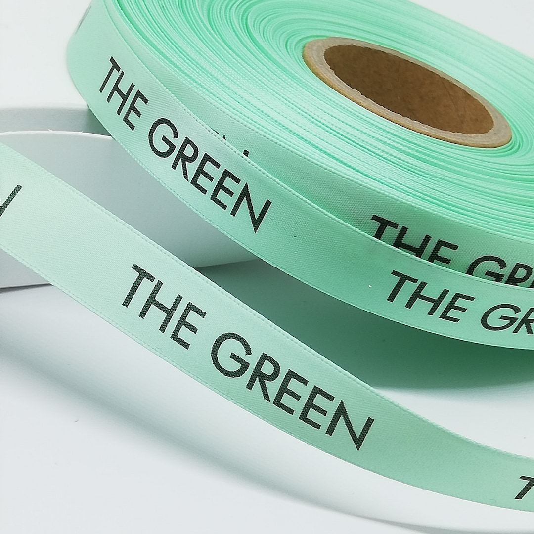 15mm Corporate Ribbon Print Business Brand Elegant Custom Printed Satin ...
