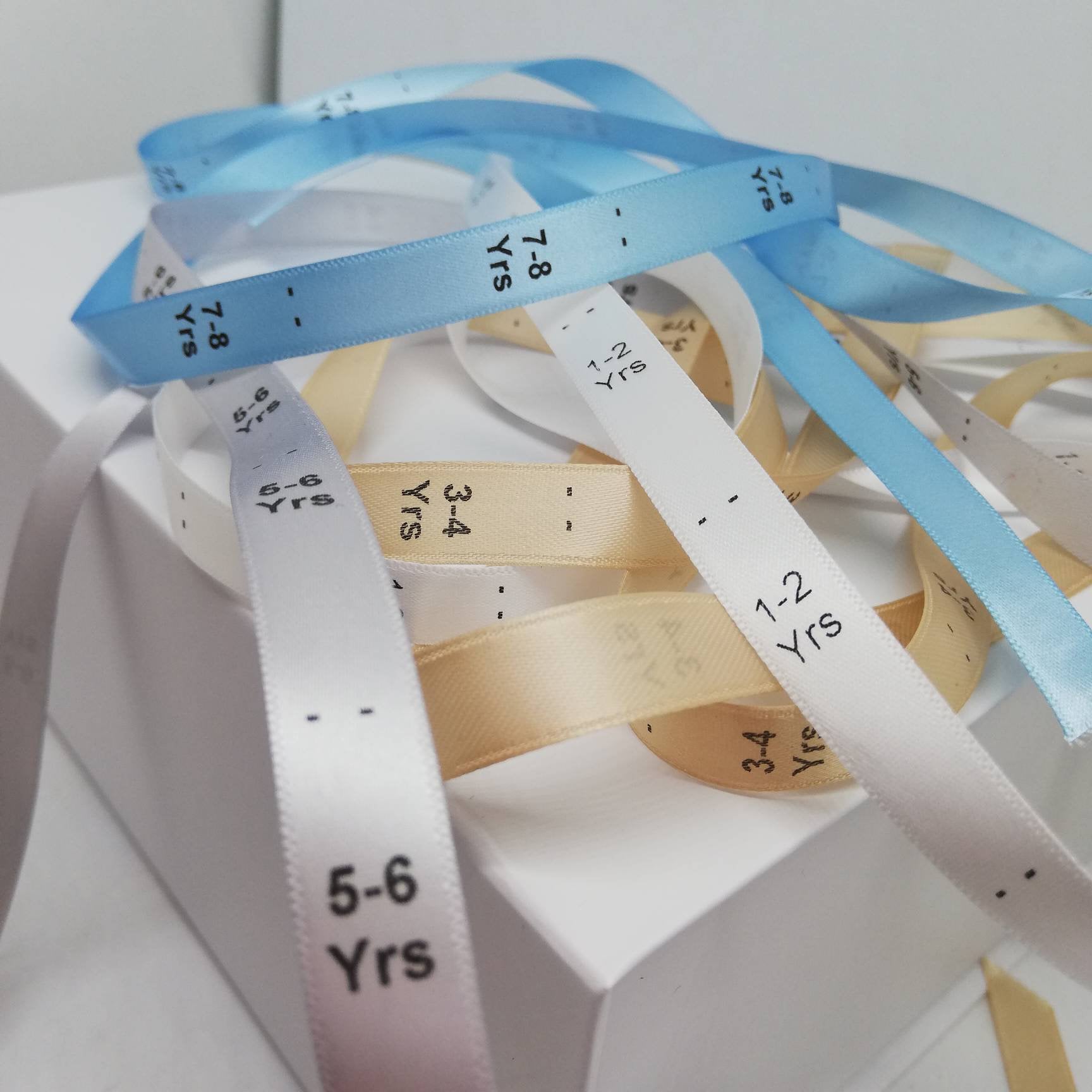 Kids Printed Garment Age Tags Foldable Size Labels 20 - Etsy UK
