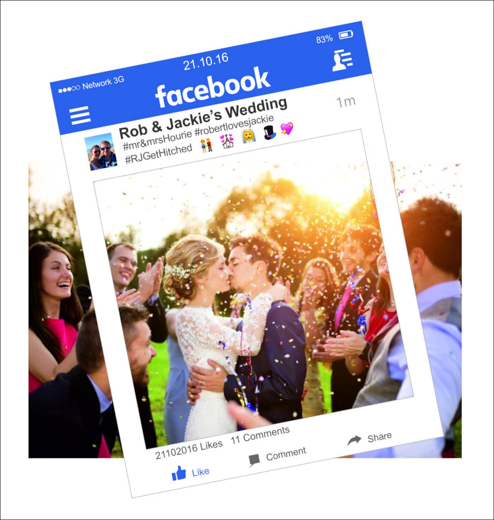 Social Media Frame Prop Editable Download Custom Design - Etsy