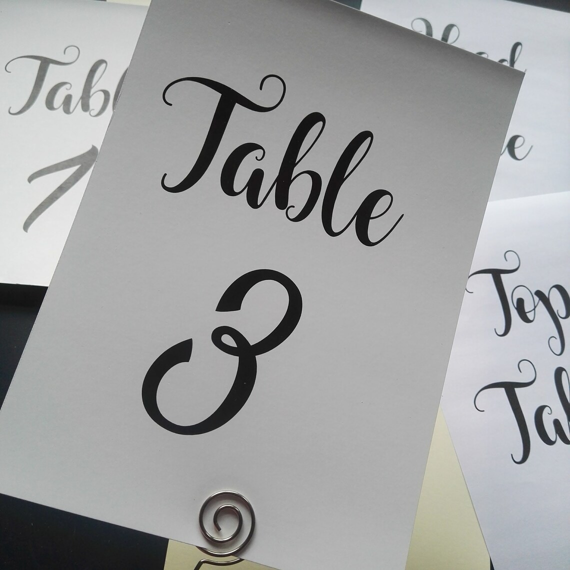 25 Printable Table No's Popular Table Signs Wedding - Etsy
