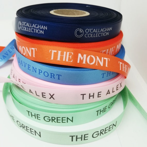 10mm Corporate Ribbon Business brand Elegant Custom | Etsy