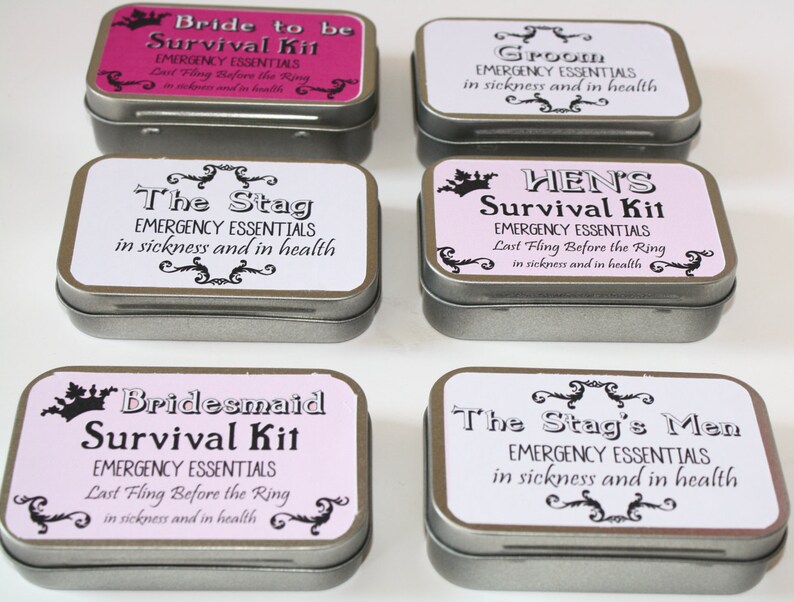 Survival Tin or Rescue Kits With Filling tin & Sticker | Etsy