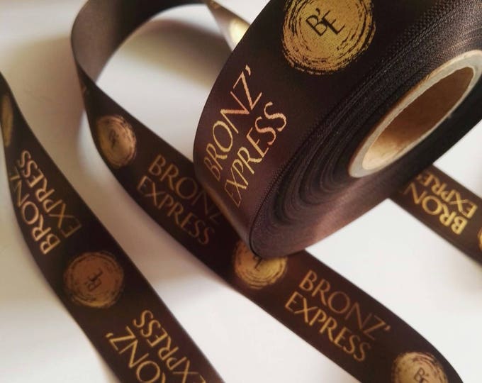 25mm Elegant Custom Printed Satin - Personalized Ribbon - Custom Design ...