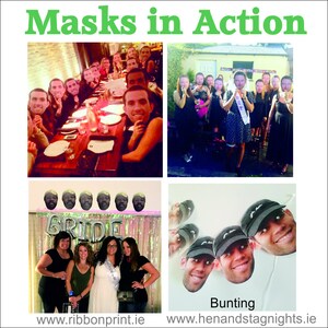 DIY Face Cut Out 10's Face Props Custom Made Personalized Face Masks ...