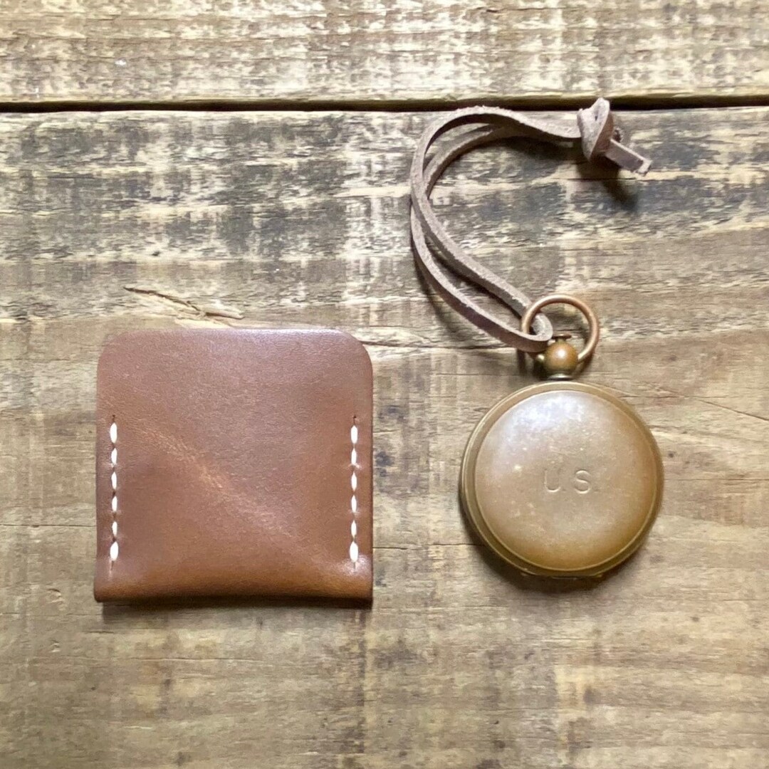 Three Rivers Cajun Leather Pocket Slip for Your USA U.S.G.I. Compass ...