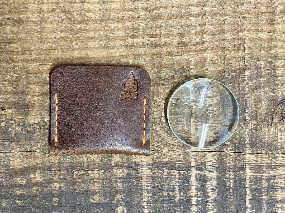 Three Rivers Bushcraft Leather Pocket Slip & High Power Magnifying ...