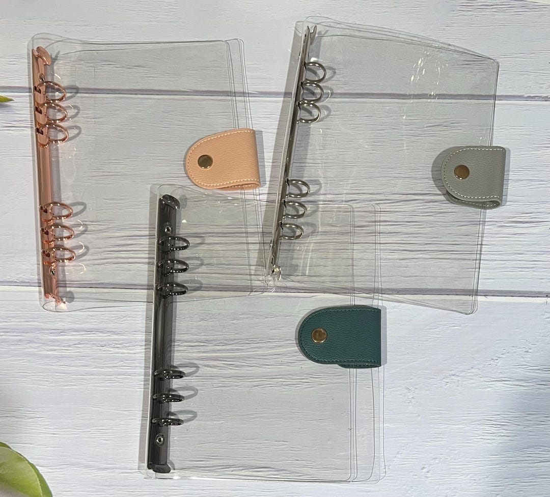 A5 (fits Pages 5.83x 8.27 Inches) Clear Cover PVC Binder With Snap ...