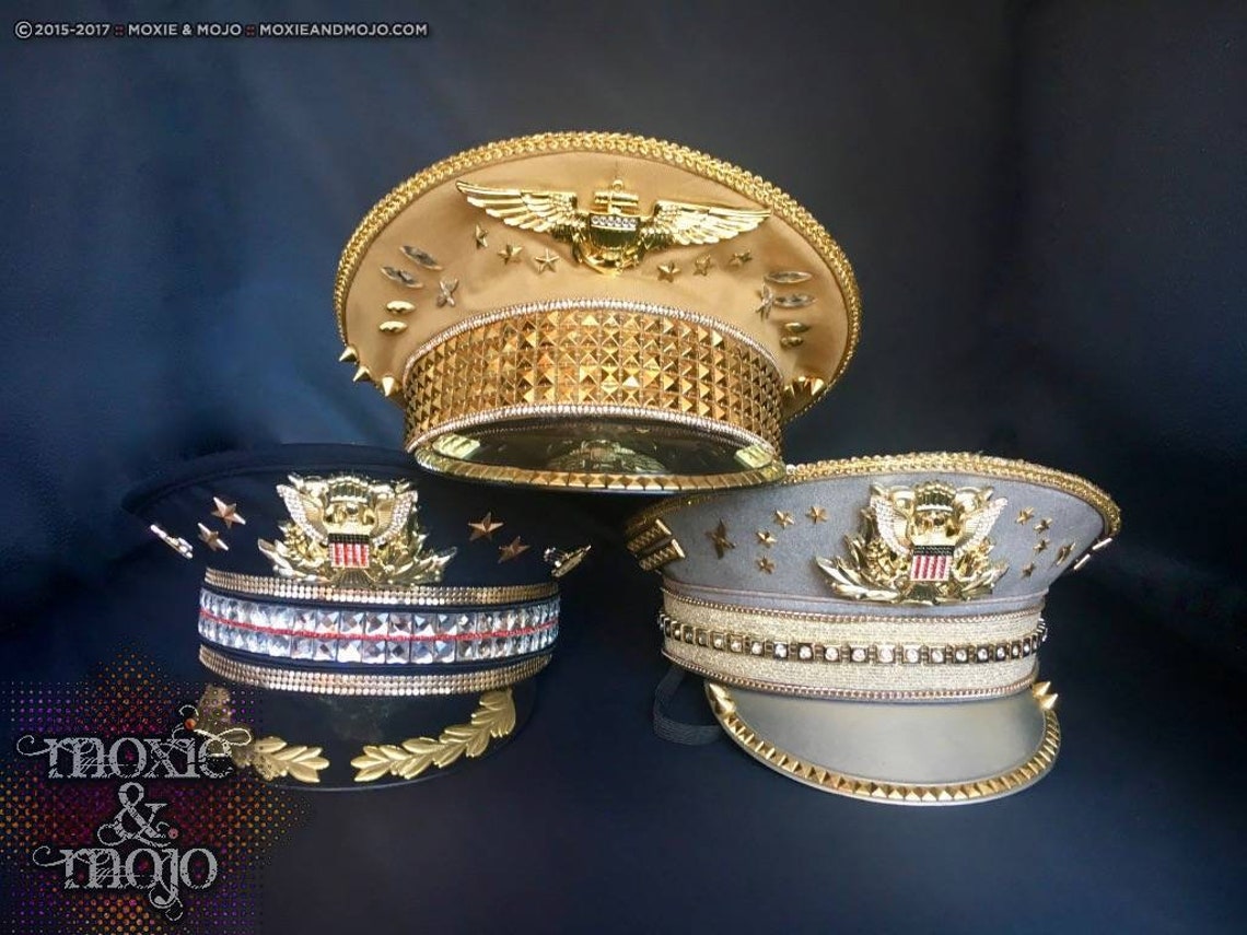 Captain's Hat: Military Admiral Decorated Soldier Hat | Etsy