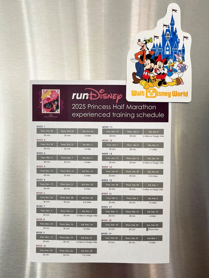2025 Dated Rundisney Princess Half Marathon 13.1 Miles Experienced ...