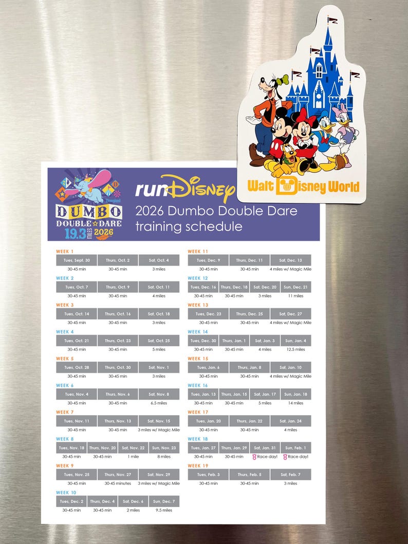 2026 Dated Rundisney Disneyland Dumbo Double Dare Challenge (19.3 Miles ...