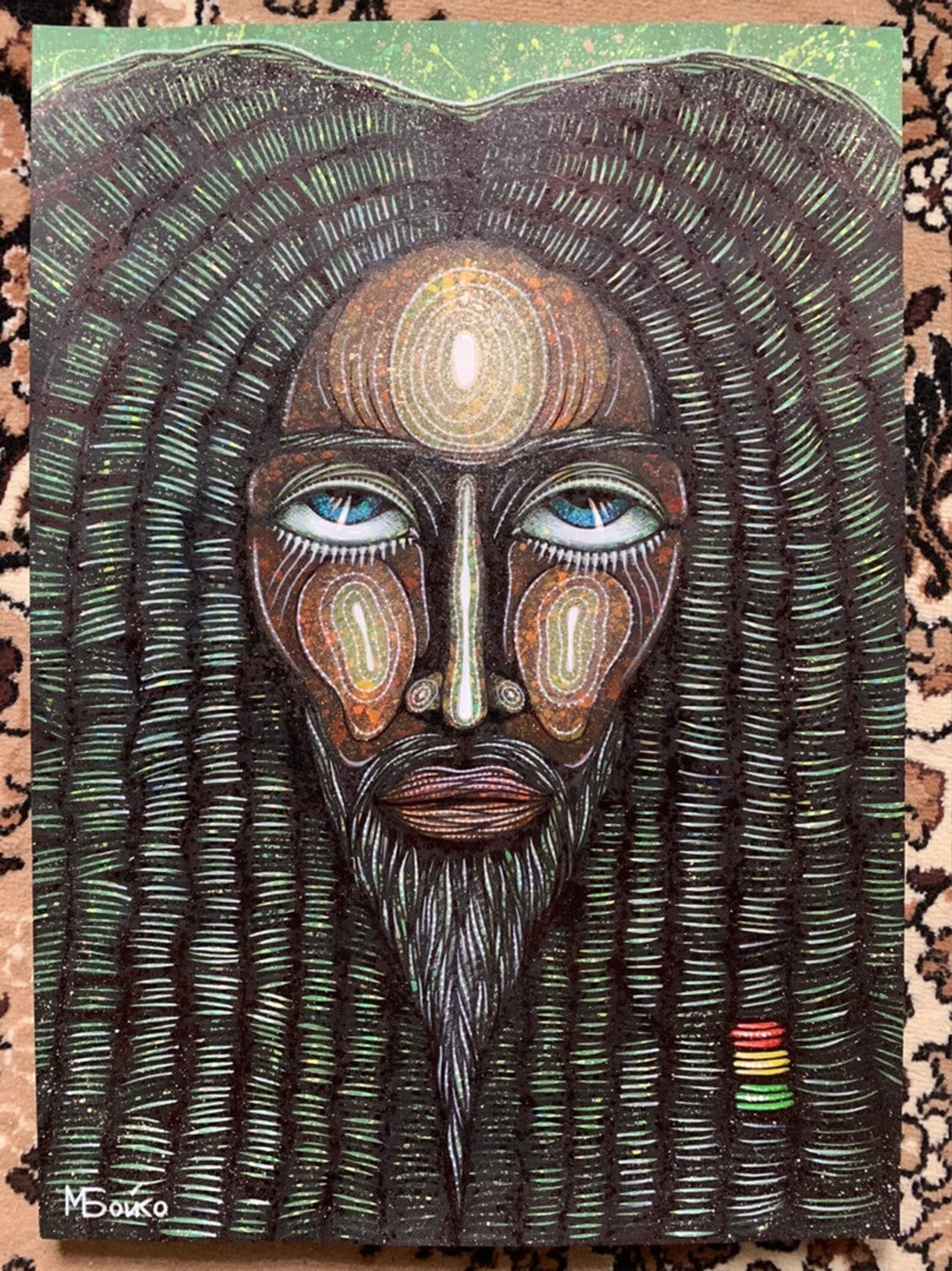 I'm Dreadlocks: ORIGINAL ART Acrylic Painting Color | Etsy