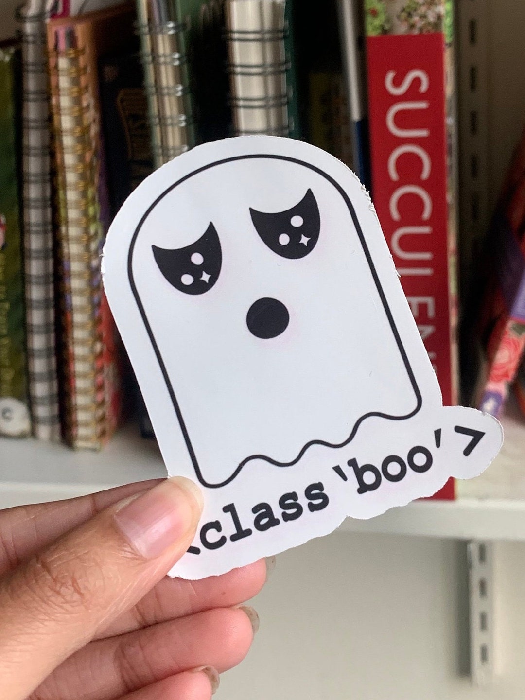 Boolean Ghost Sticker - Etsy