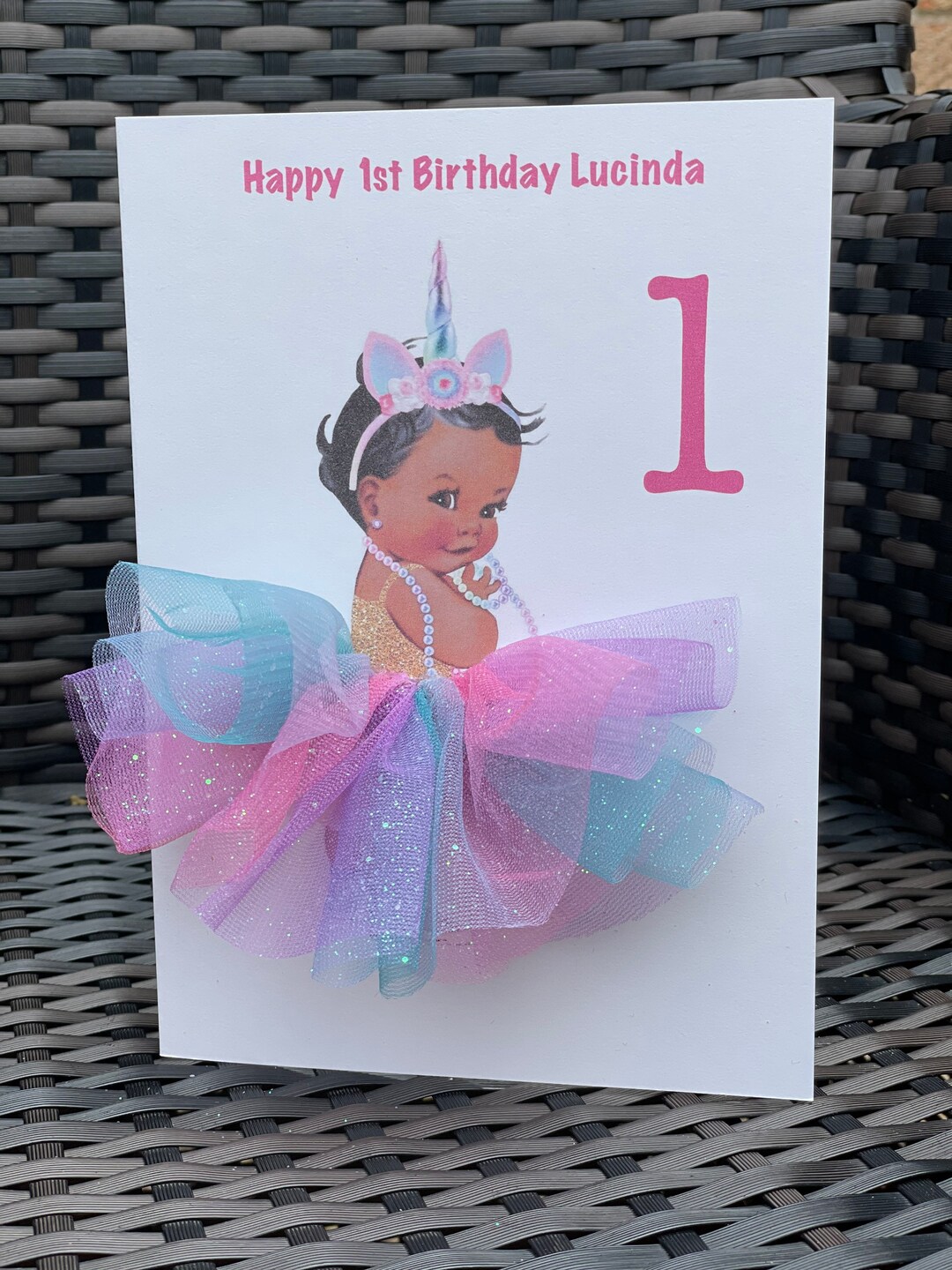 Personalized 3D Tutu Unicorn Birthday Card: A5 Handmade Girl Card - Etsy