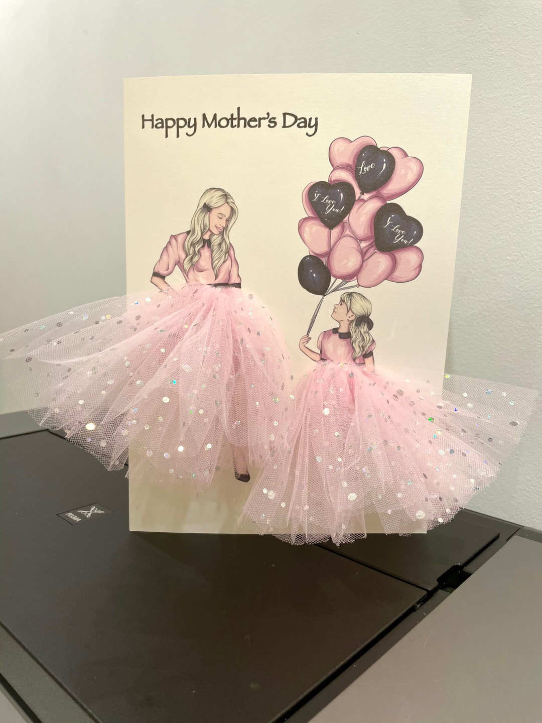 A4 Large Mother’s Day Card Personalised 3d Card Tutu Skirt Mother ...