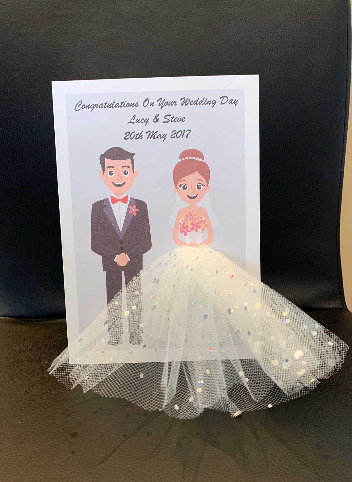 A5 Personalised Bride and Groom Wedding Congratulations Card 3d Tutu ...
