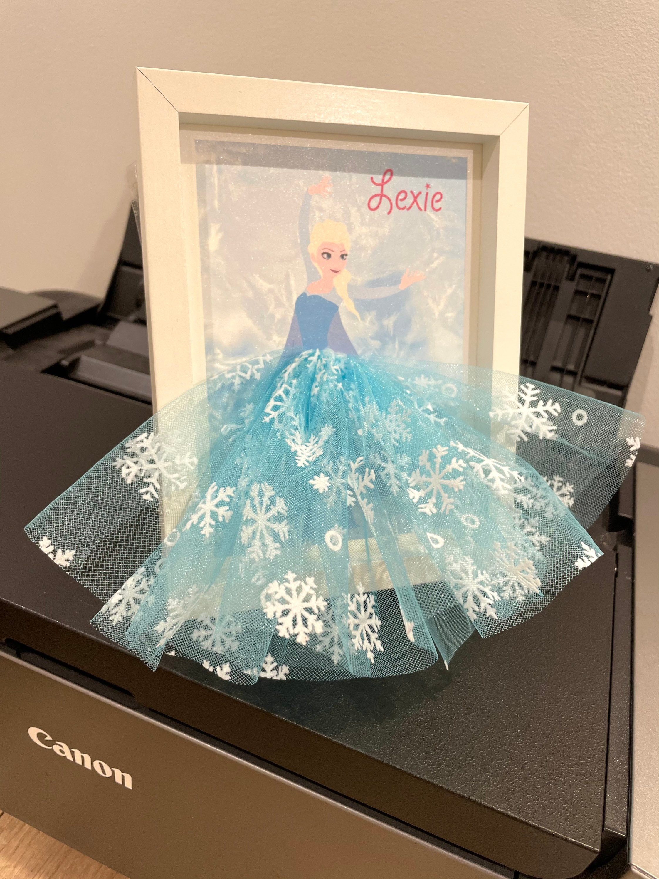 A5 handmade personalised 3d frozen elsa photo frame picture | Etsy