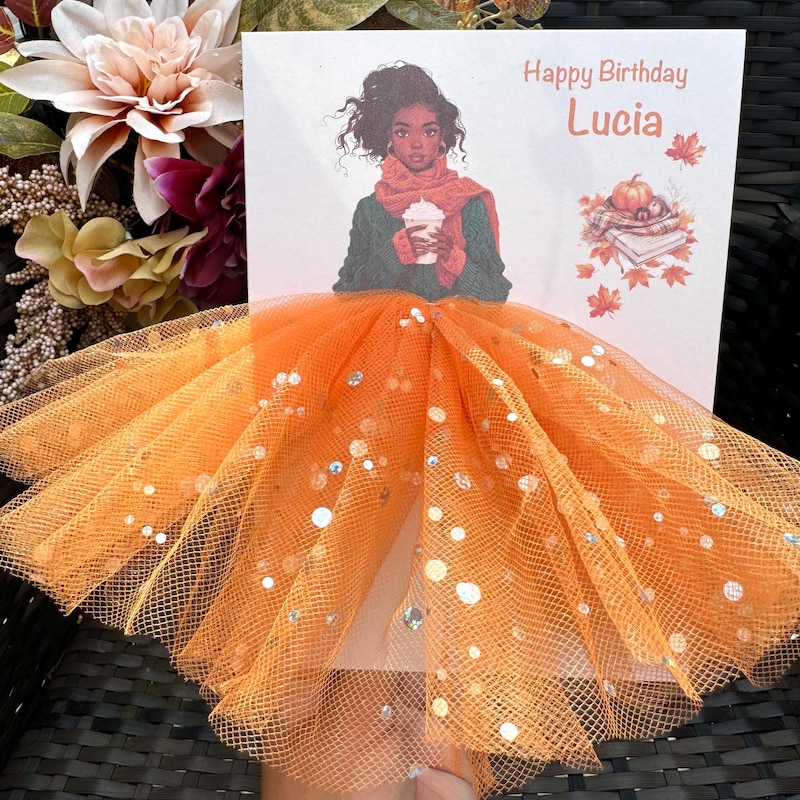 Autumn Birthday Card - Etsy