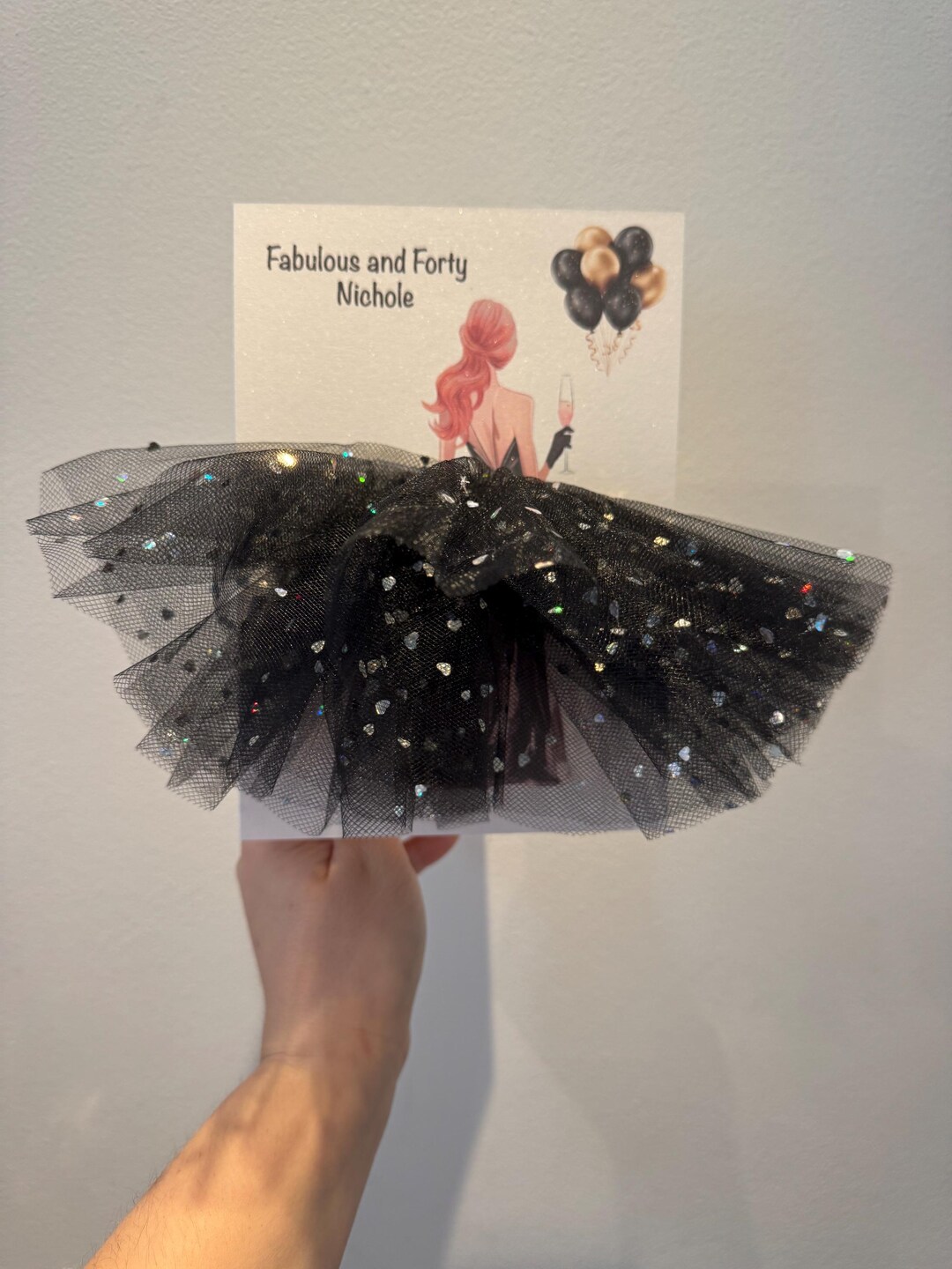 Personalized 3D Tutu Birthday Card, Handmade Glitter Dress - Etsy