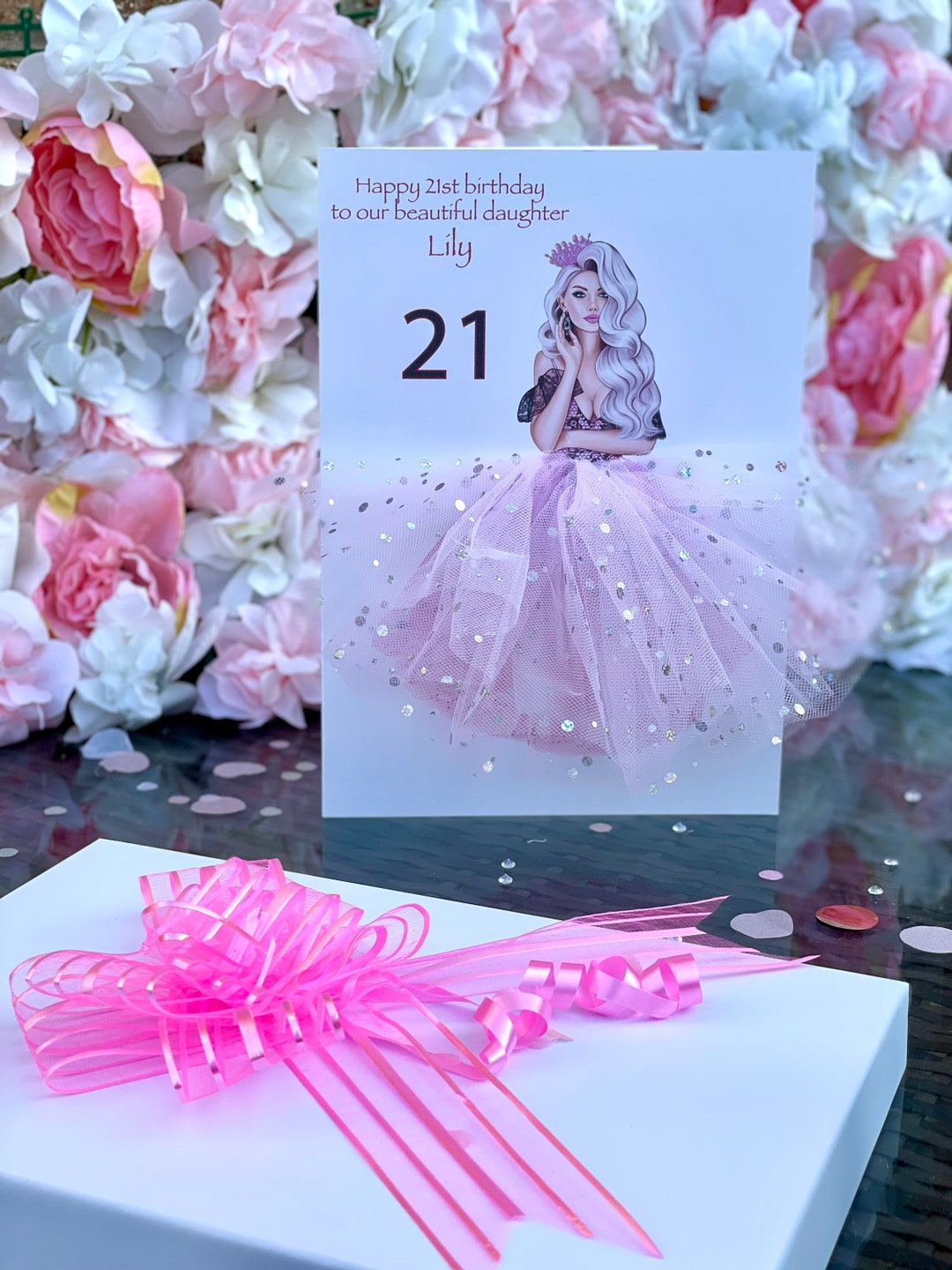 Personalized 3D Birthday Card, Tutu Dress, A4 Luxury Boxed Card - Etsy