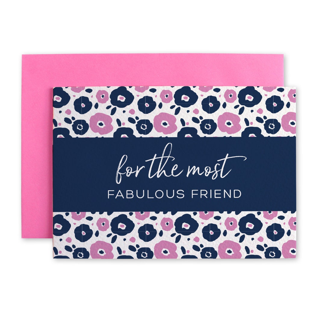 Fabulous Friend Card Tarjeta de Amistad - Etsy España